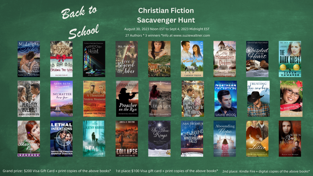 Welcome to the Back to School Christian Fiction Scavenger Hunt - Author ...